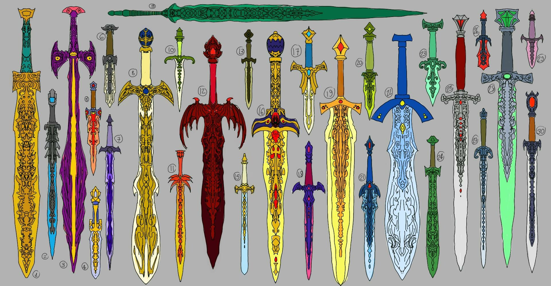 Types Of Fantasy Swords