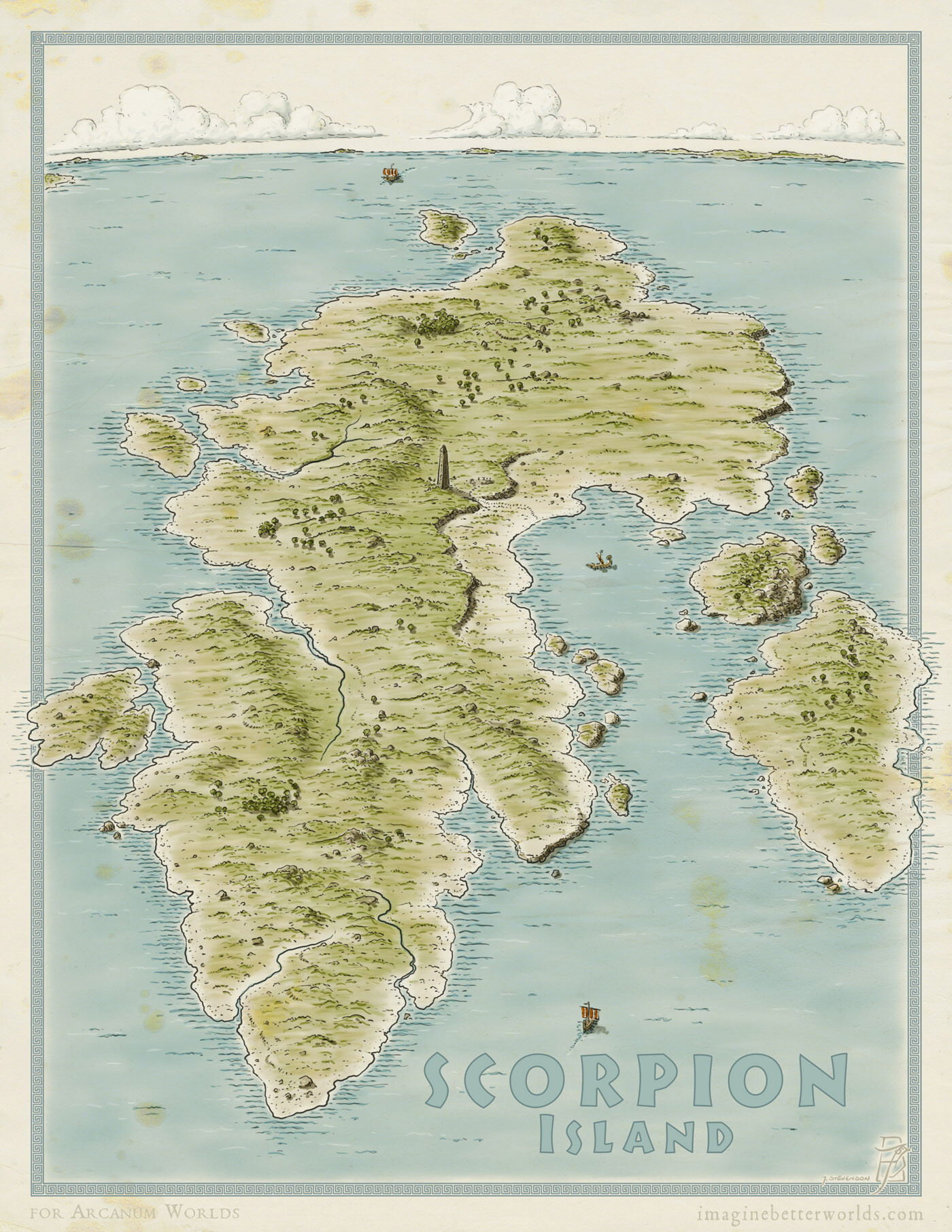 John Stevenson - Odyssey of the Dragonlords maps 3