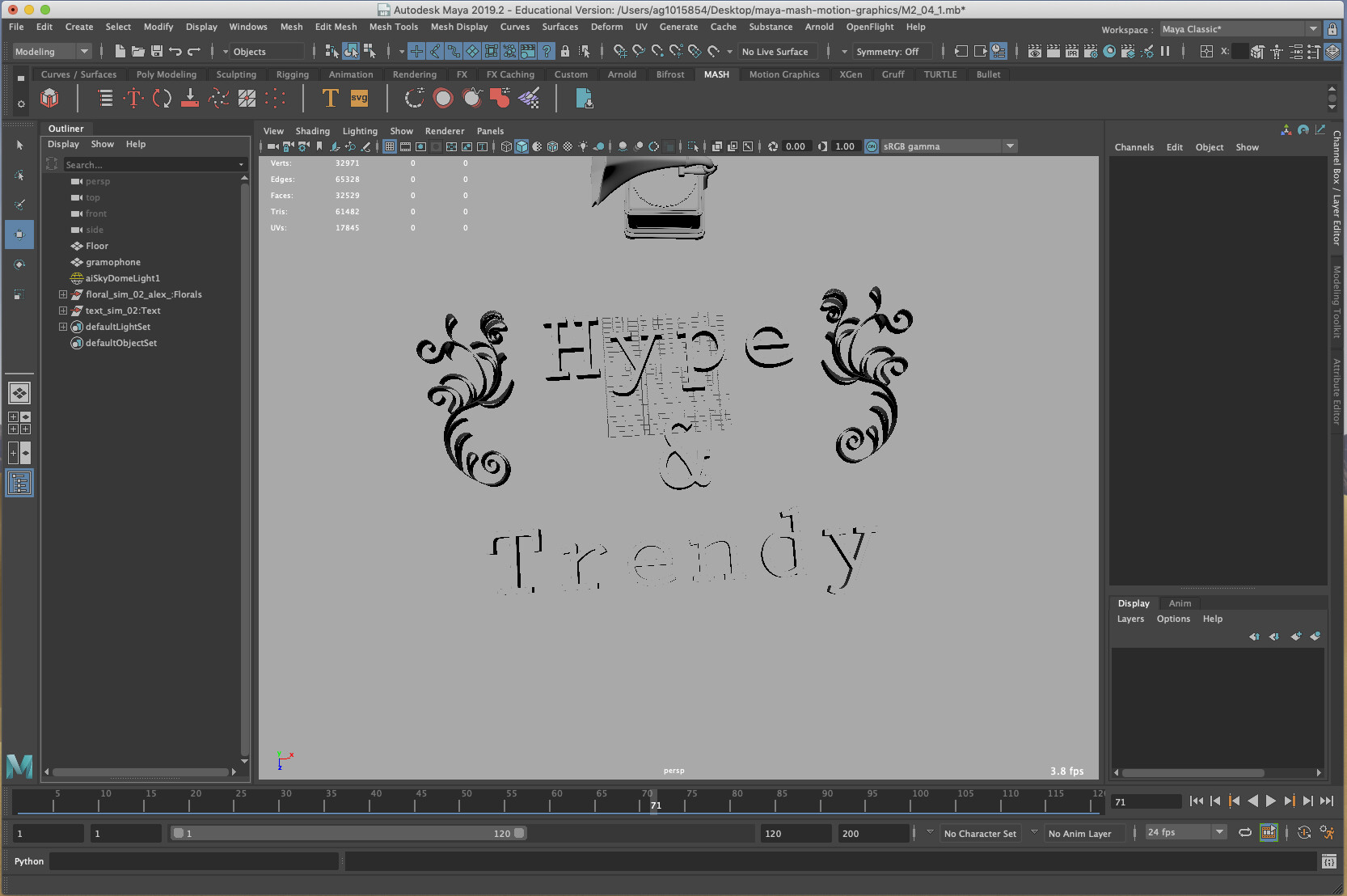 Alex Griffin - Maya MASH:Motion Graphics