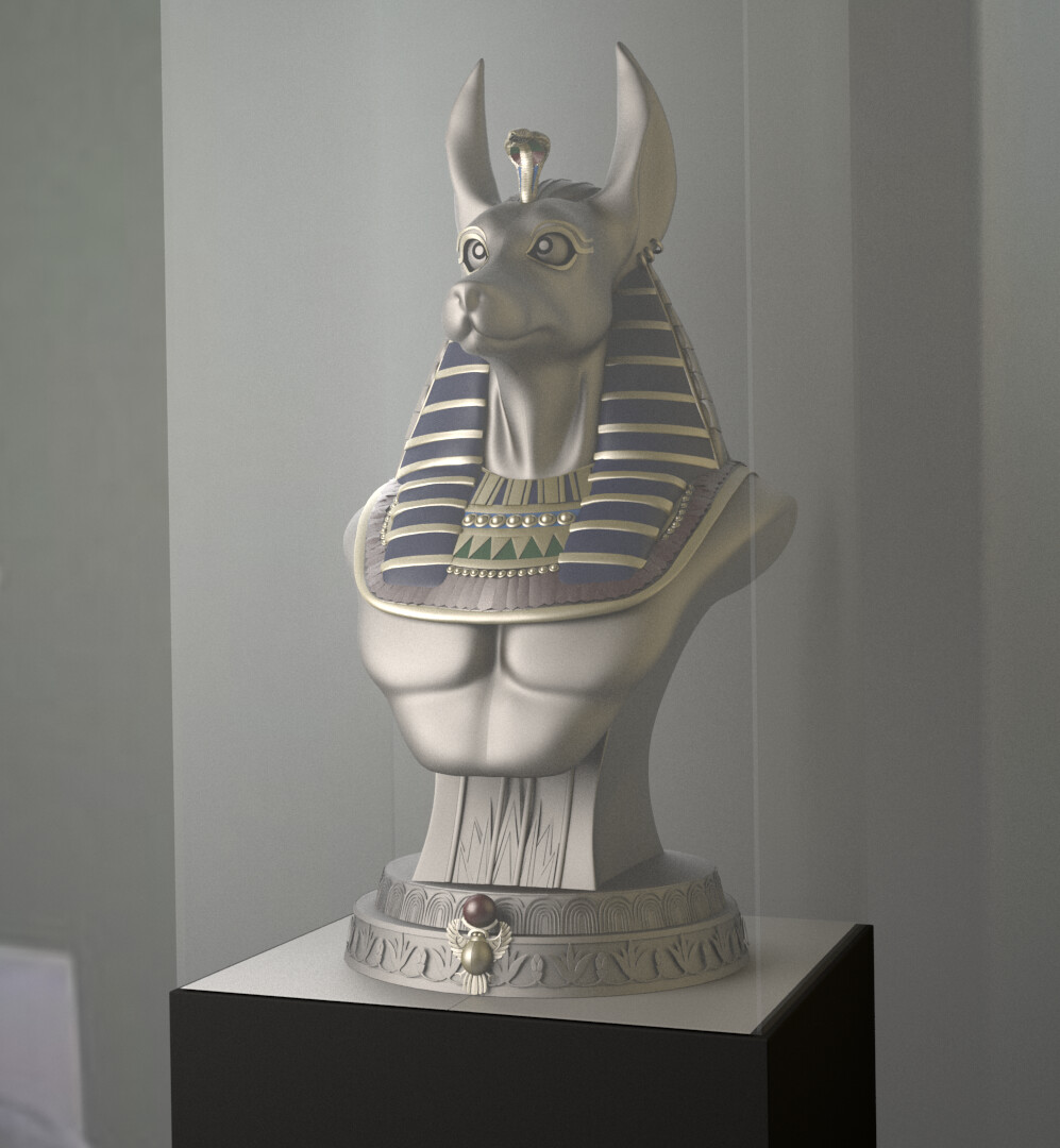 Anubis Head Statue