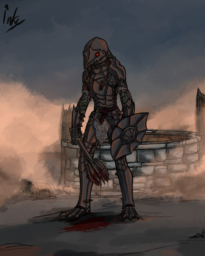 Inky Knight - Black Wyrm Knight