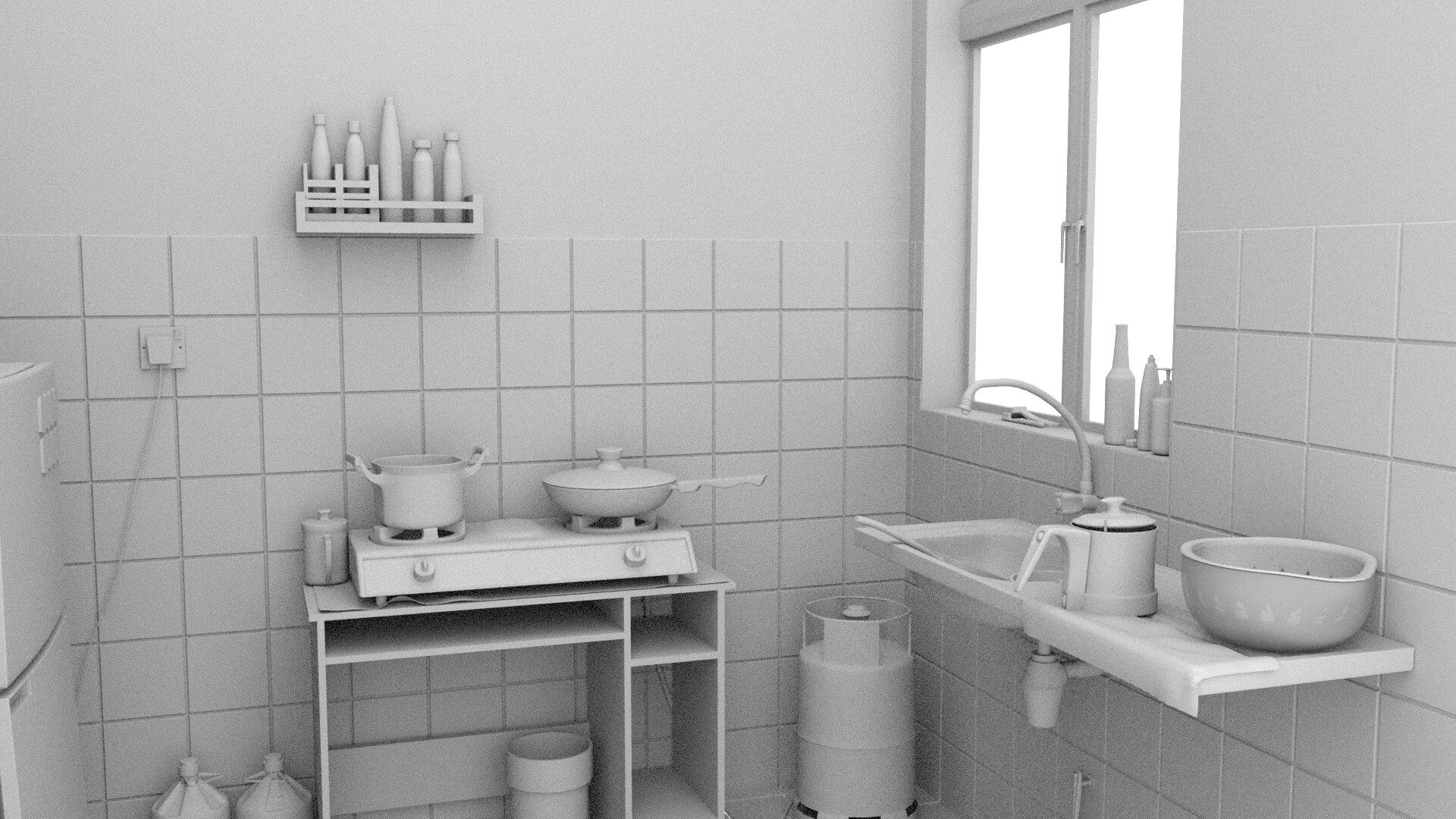 ArtStation - "Kitchen" Environmental Modeling