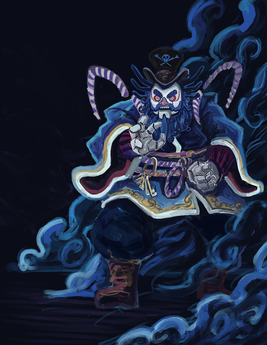 ArtStation - Kabuki Bluebeard (Character Design Challenge)