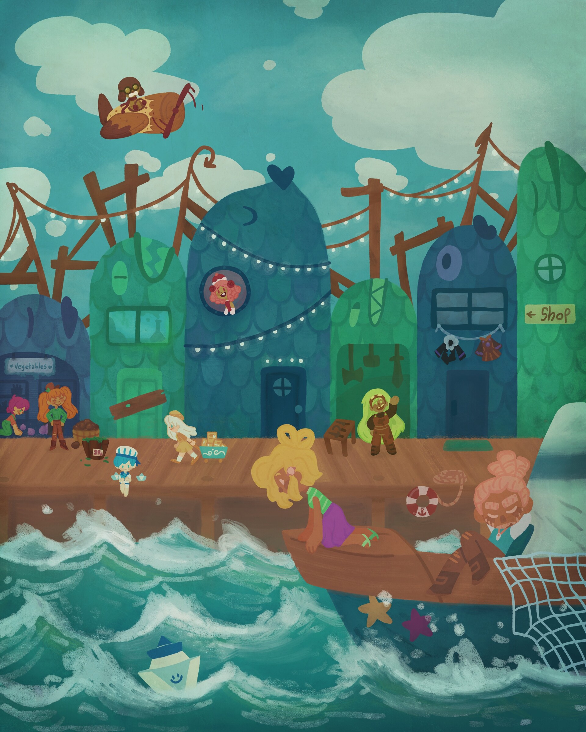 ArtStation - Fishing Dock