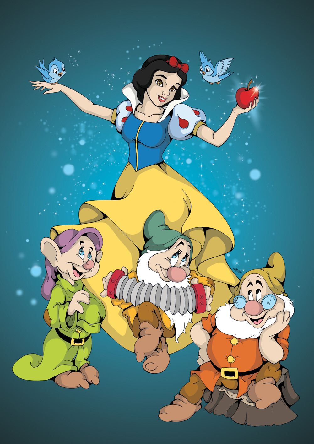 ArtStation - Snow White cartoon