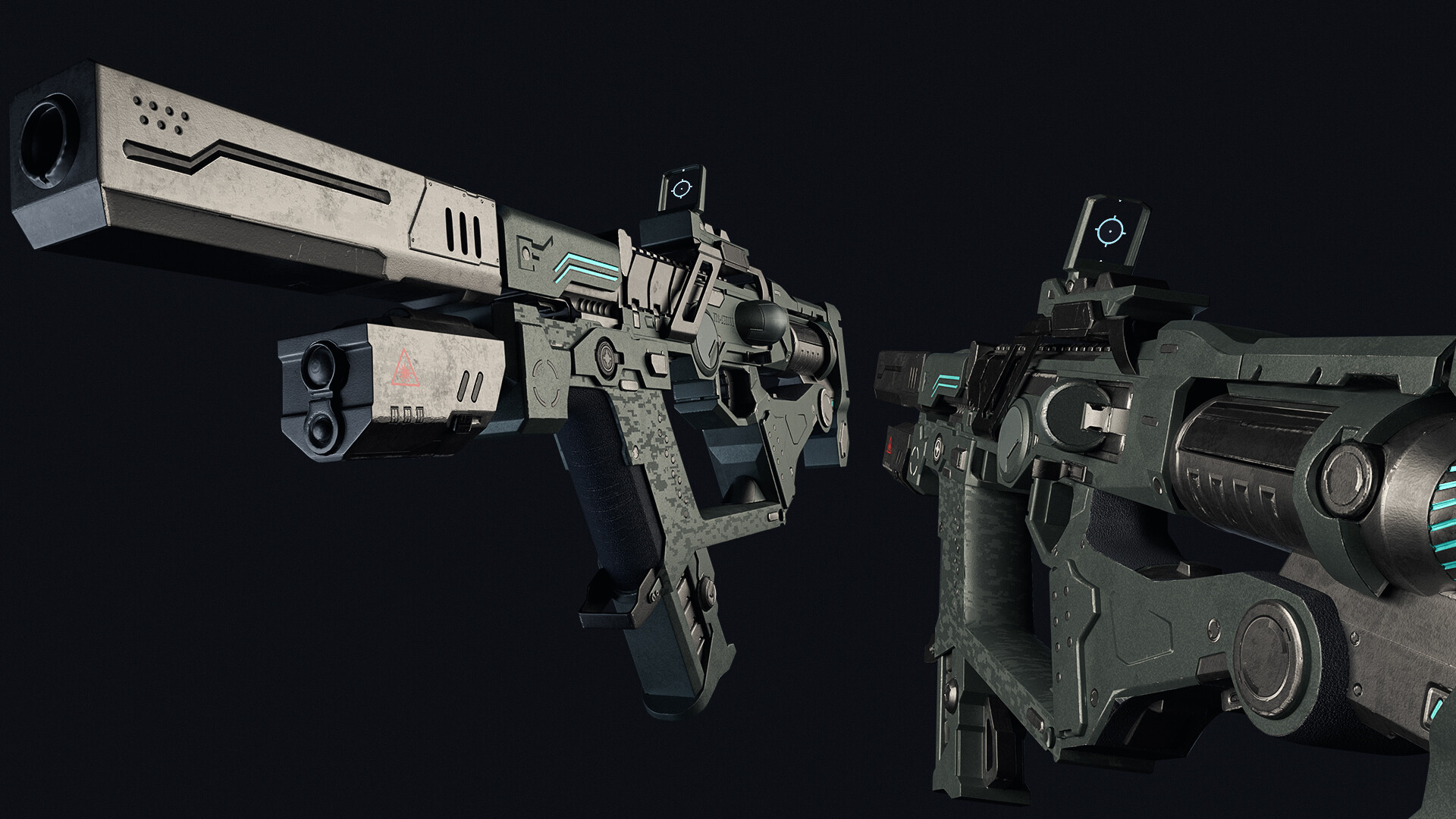 ArtStation - - Futuristic SMG