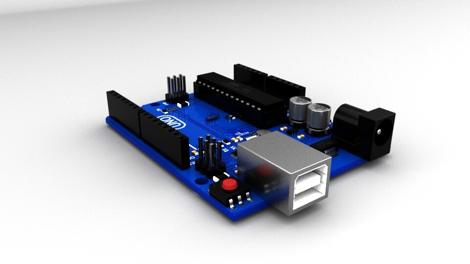 Thomas Naigon - Arduino Uno Rev3 Board - 3D Modeling