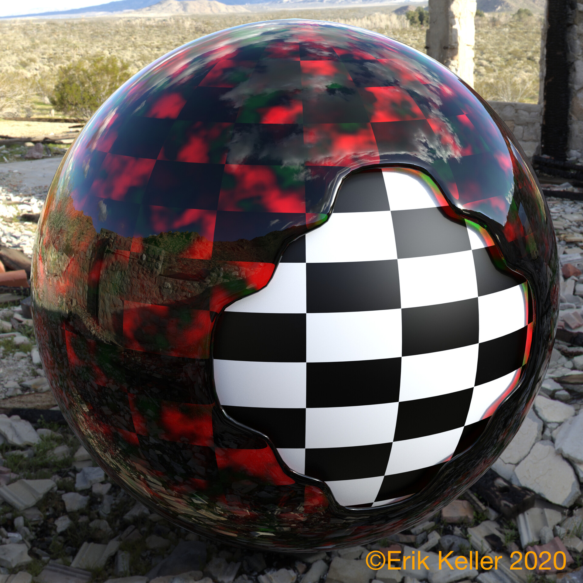 ArtStation - Custom Material Ball for Iray (R&D)