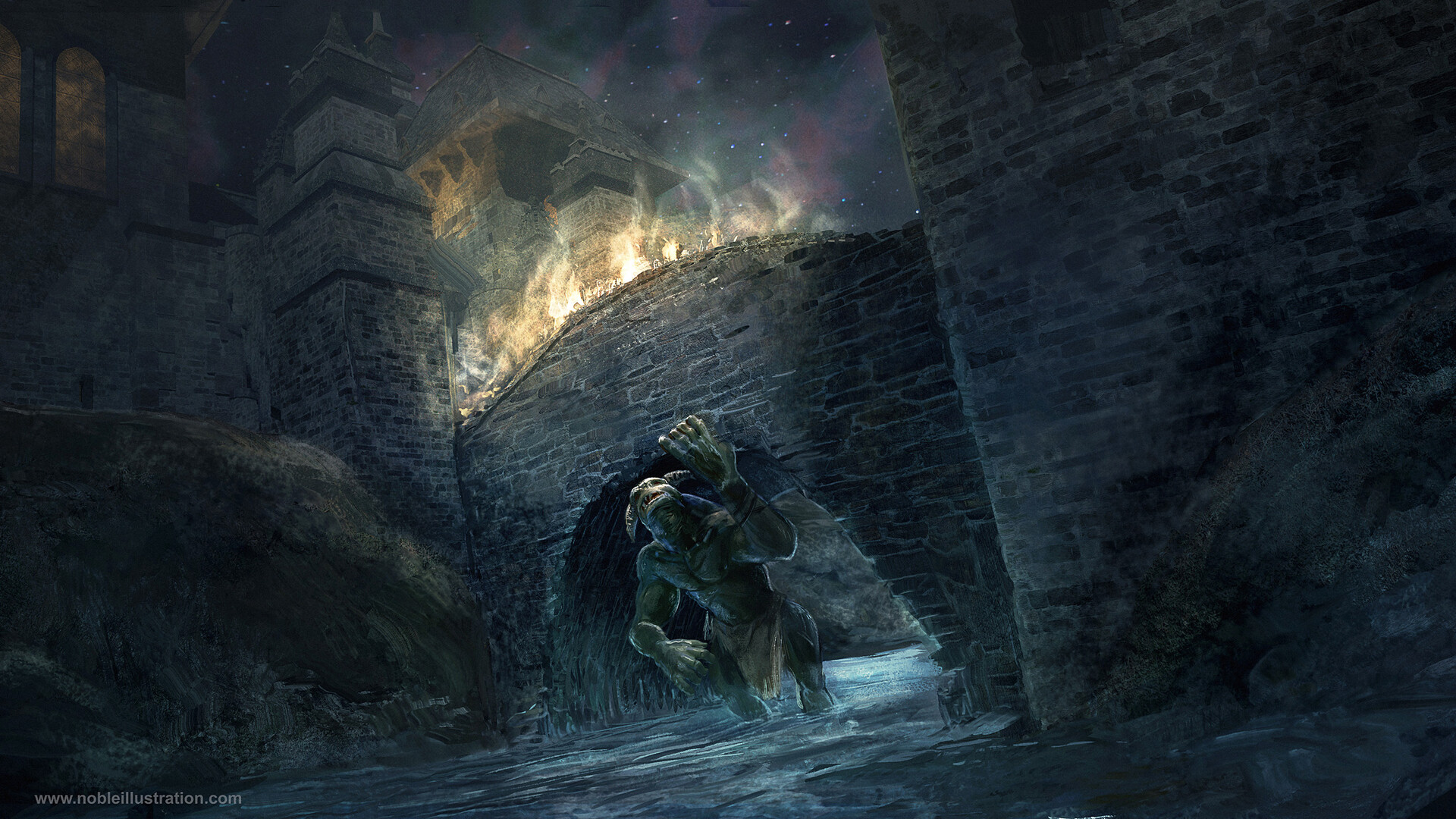 ArtStation - Troll under the bridge