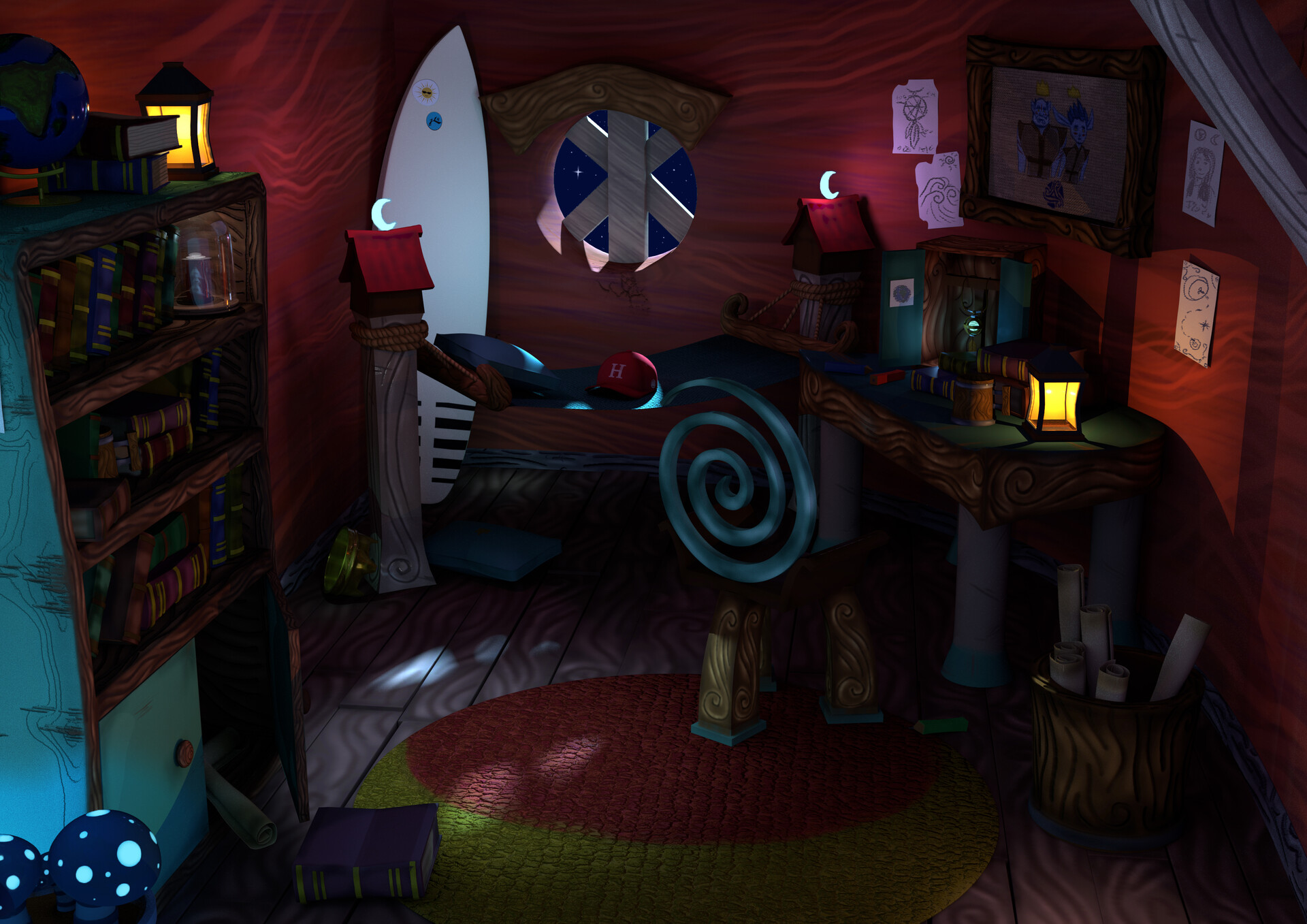 ArtStation - Blue's Room
