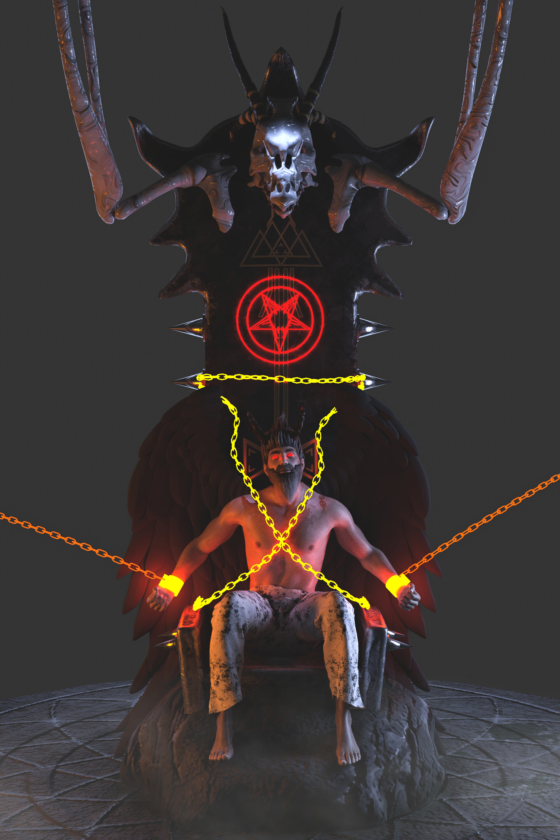 ArtStation - Lucifer the fallen angel