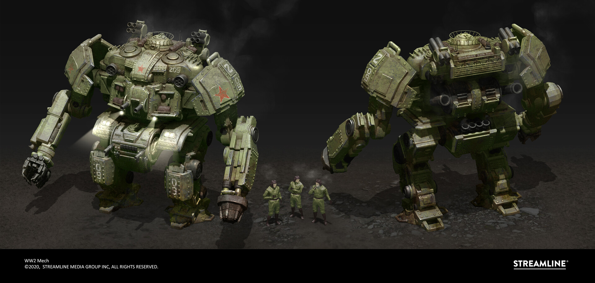 ArtStation - WWII Mech