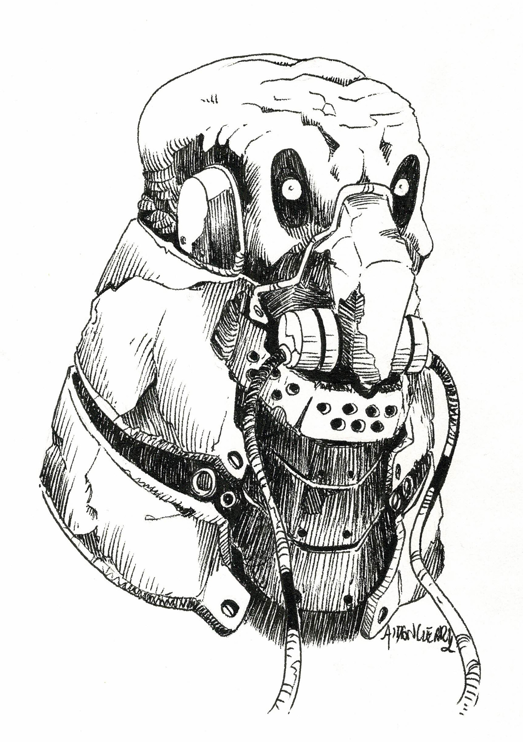 Aidan Cleary - Horror Sketches: #82 - #86