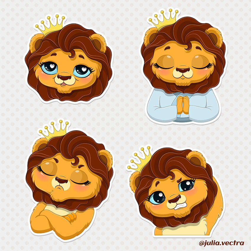 ArtStation - Lion sticker pack