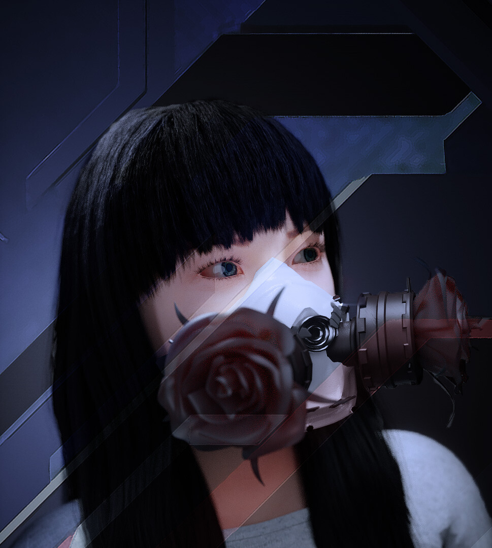 ArtStation - Flower mask