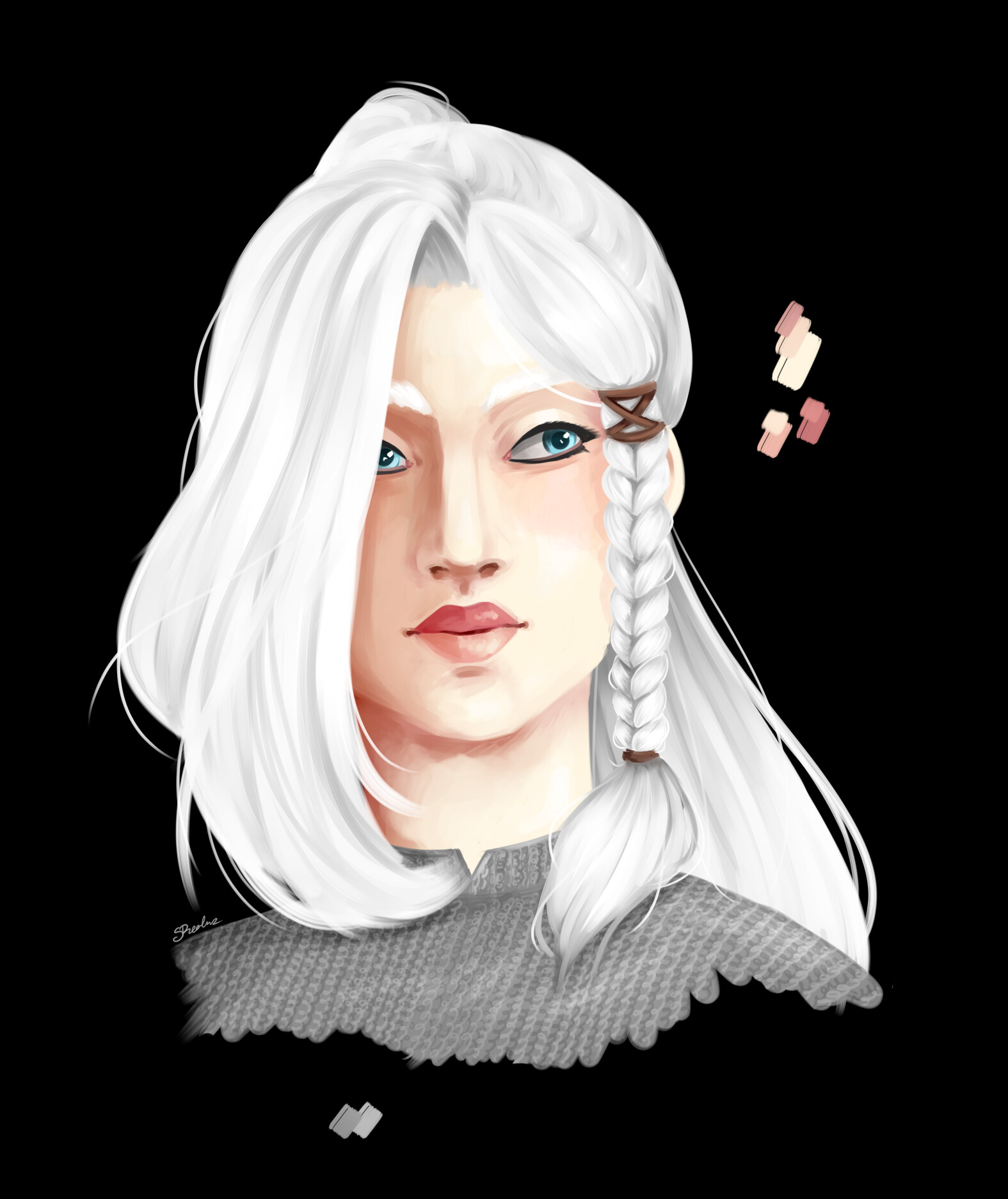 ArtStation - GW2 Commander Portrait: Aphantia