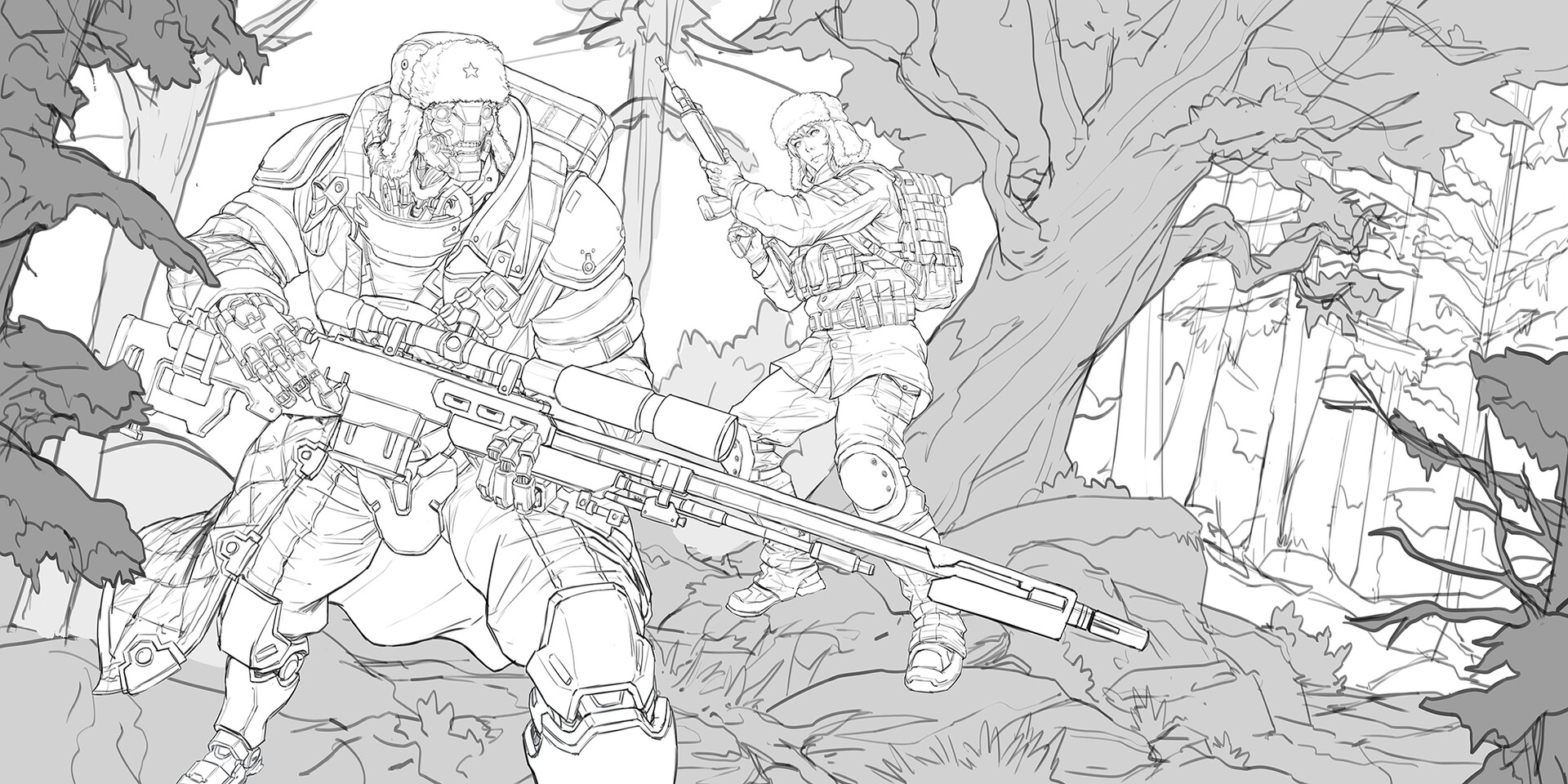 sniper coloring sheets
