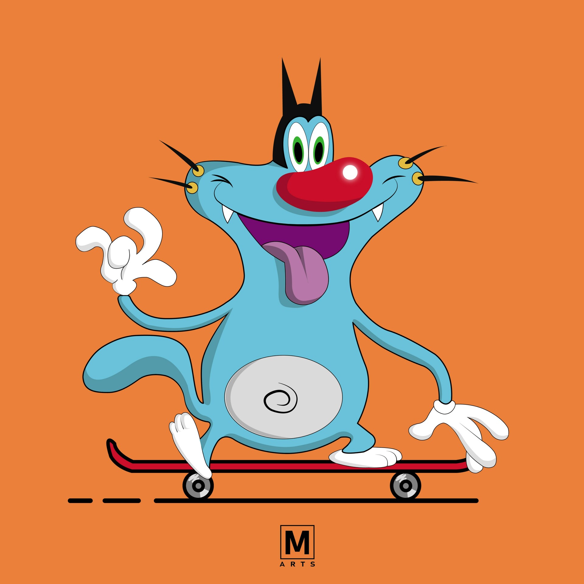 ArtStation - Oggy illustration