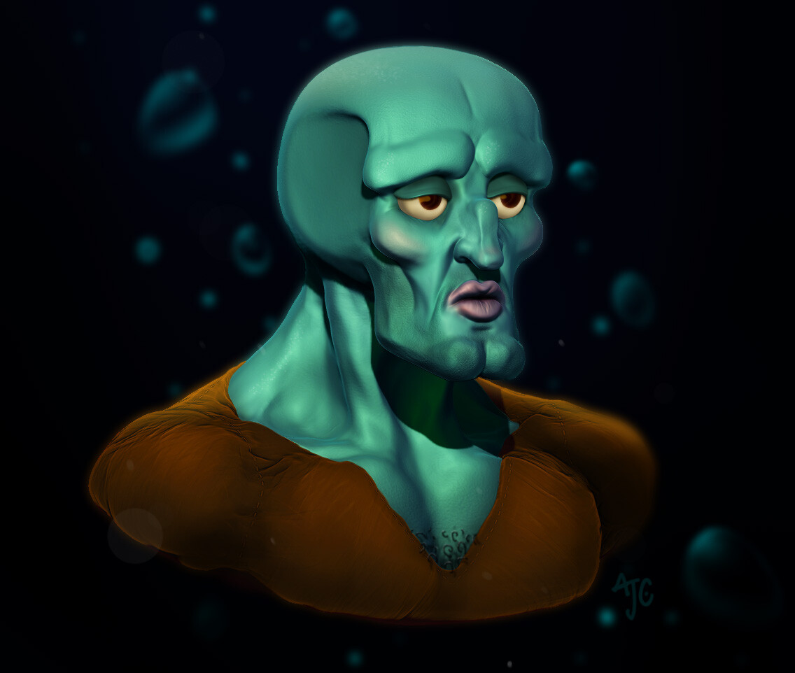 ArtStation - Handsome Squidward