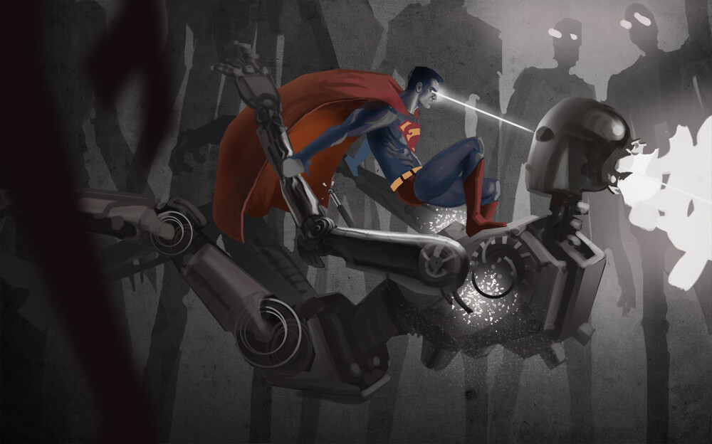 ArtStation - Superman Hates Robots