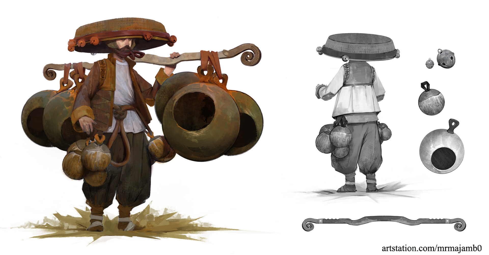 ArtStation - Merchant guy concept