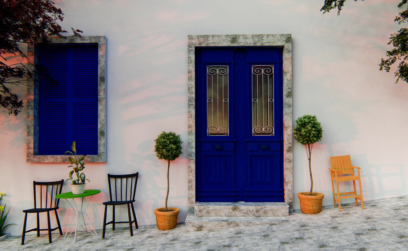 ArtStation - Street house exterior