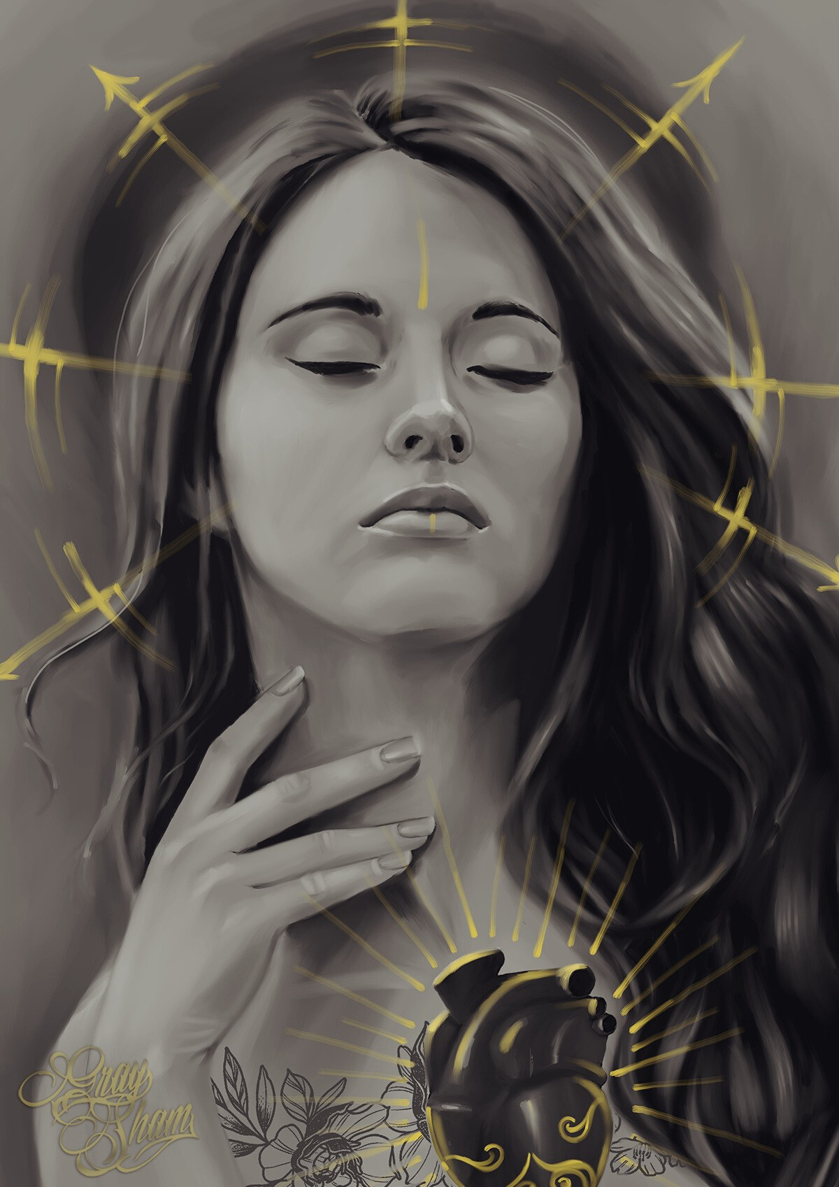 ArtStation - Gilded heart