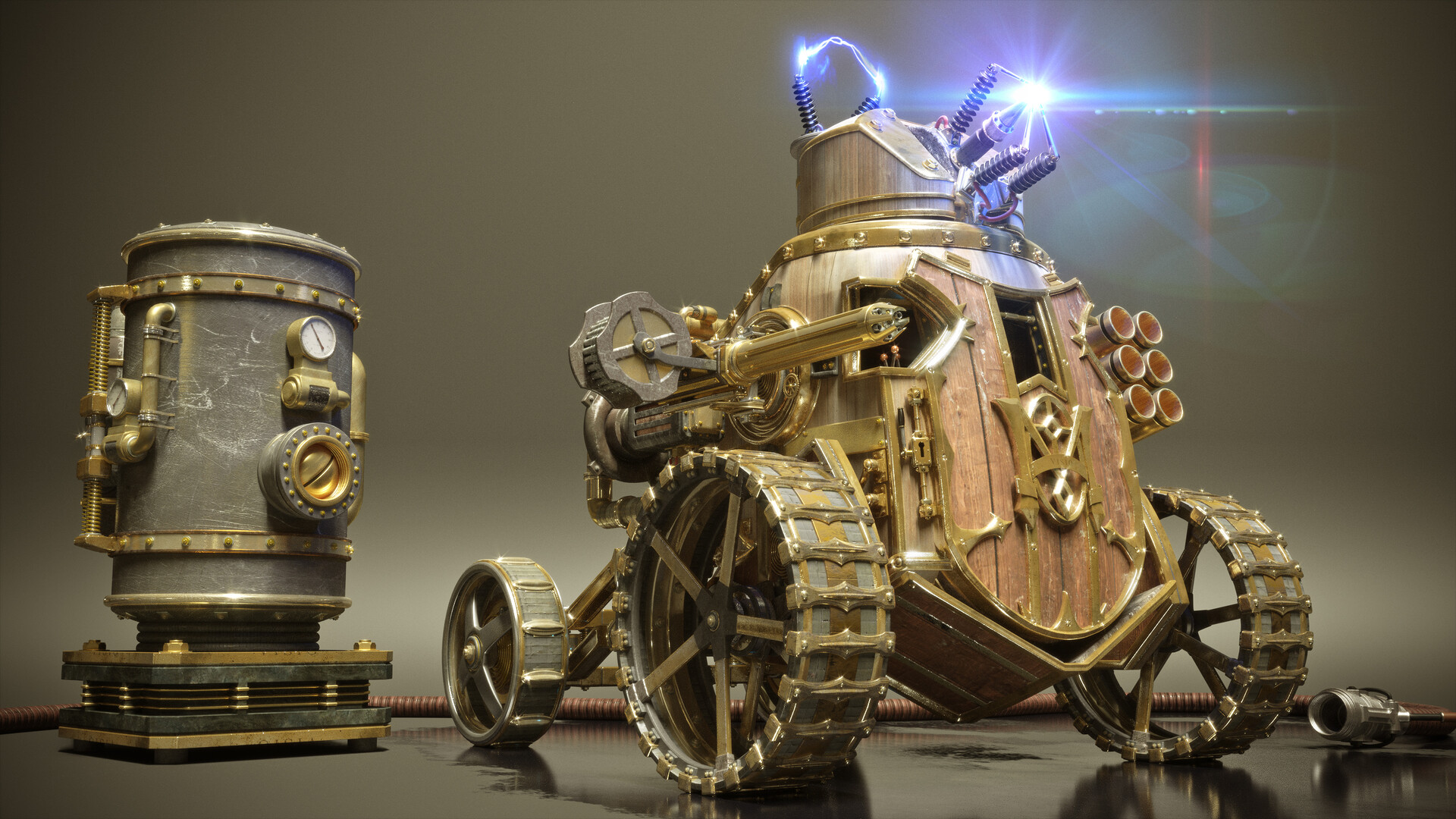 Jason Lewis - Steampunk Crowd Control Tank