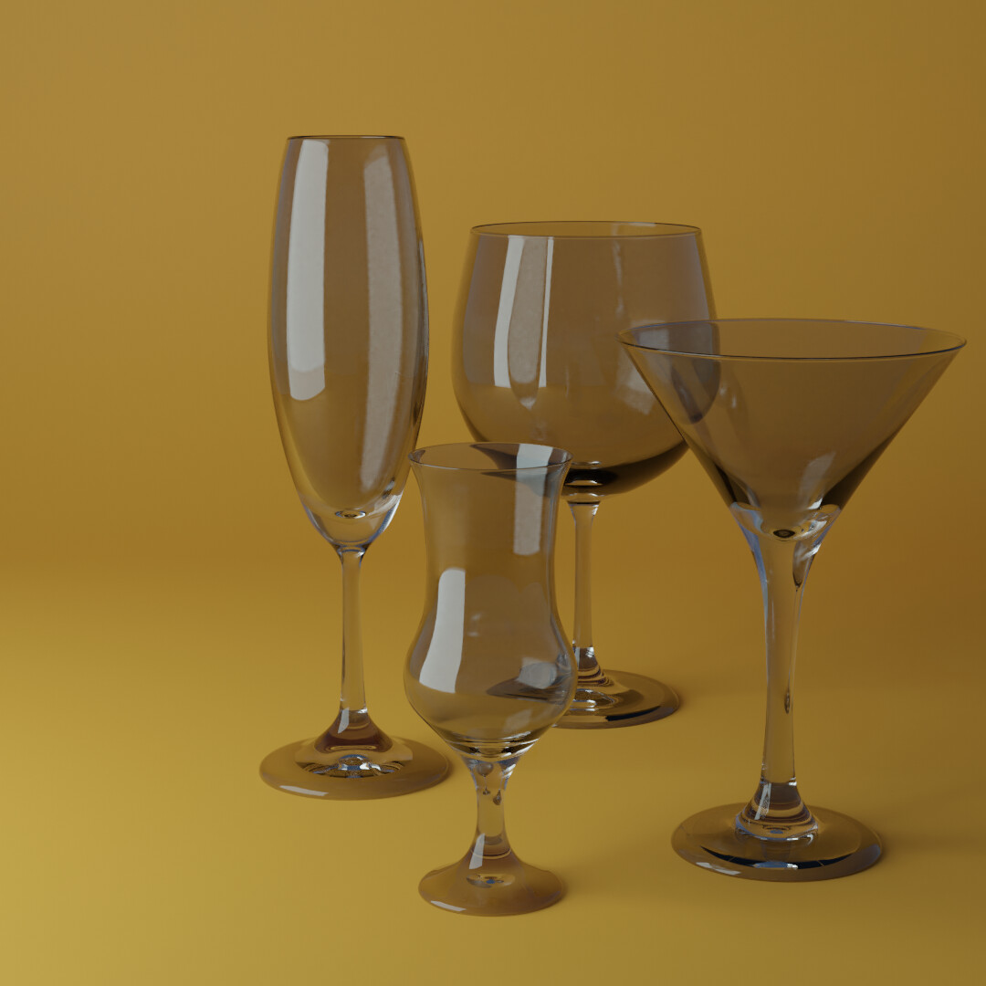 ArtStation - Glass Cups