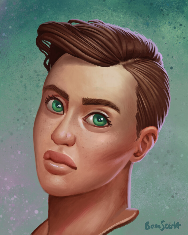 ArtStation - A Portrait that I Drew