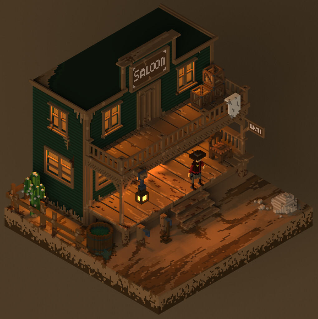 ArtStation - Western Saloon