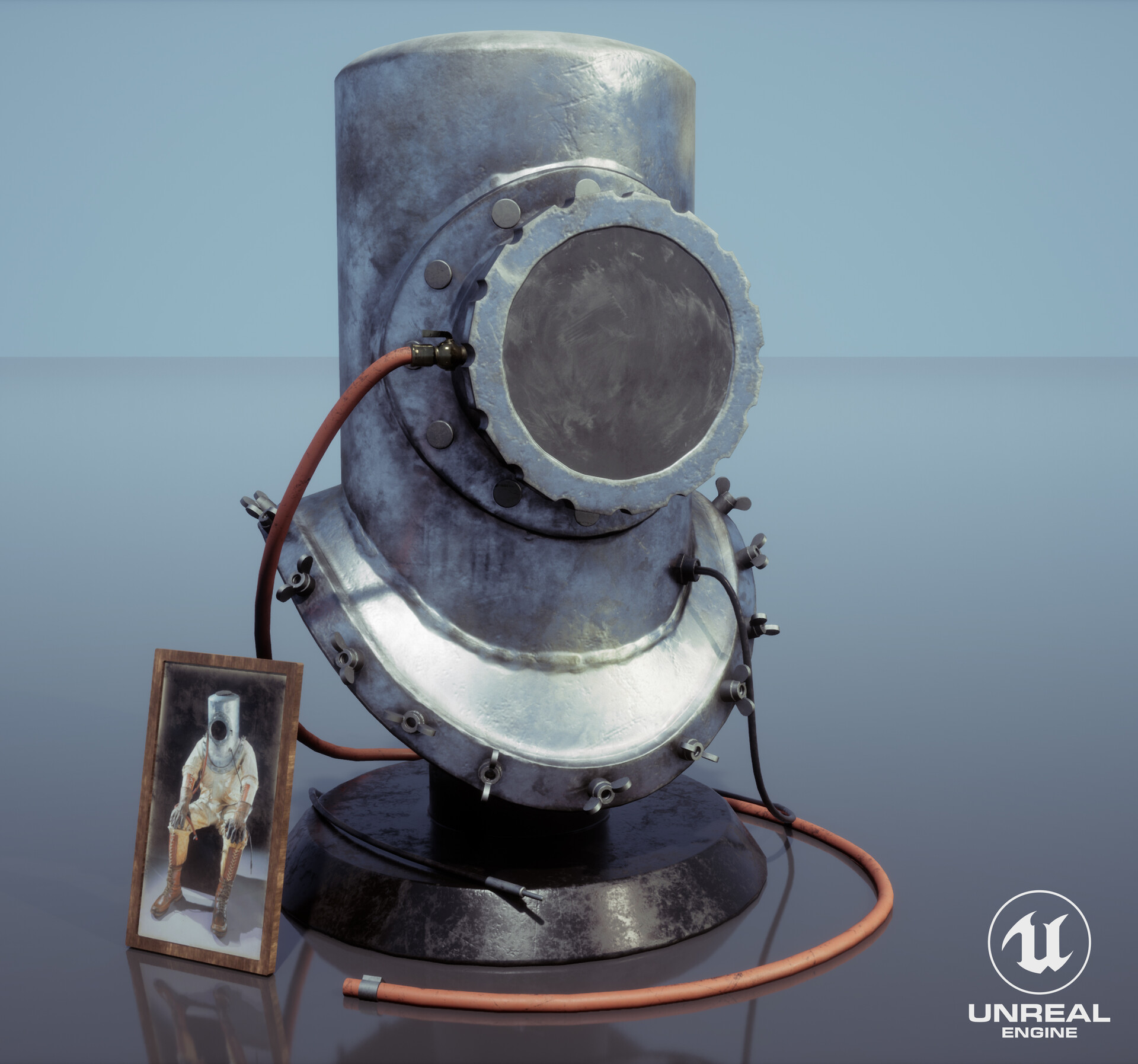 Brayton Dickey - Wiley Post's 1934 Pressure Suit Helmet