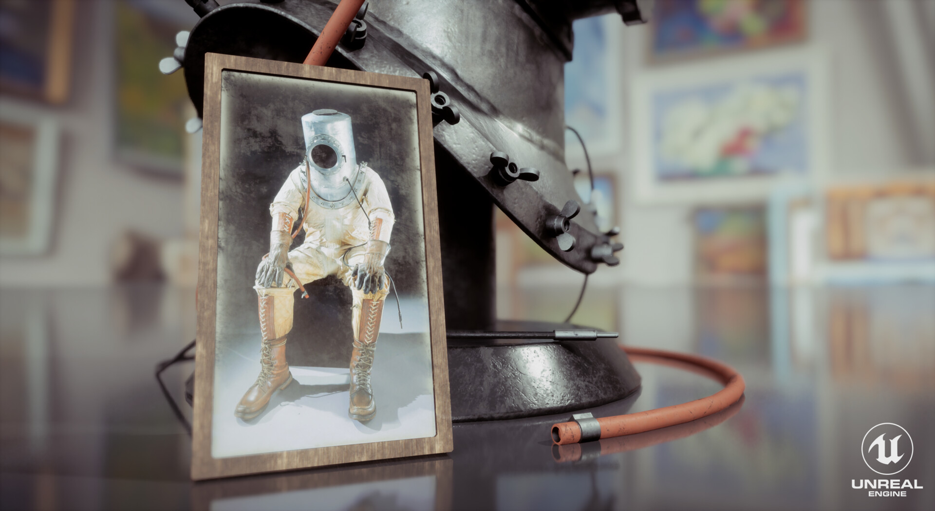 Brayton Dickey - Wiley Post's 1934 Pressure Suit Helmet