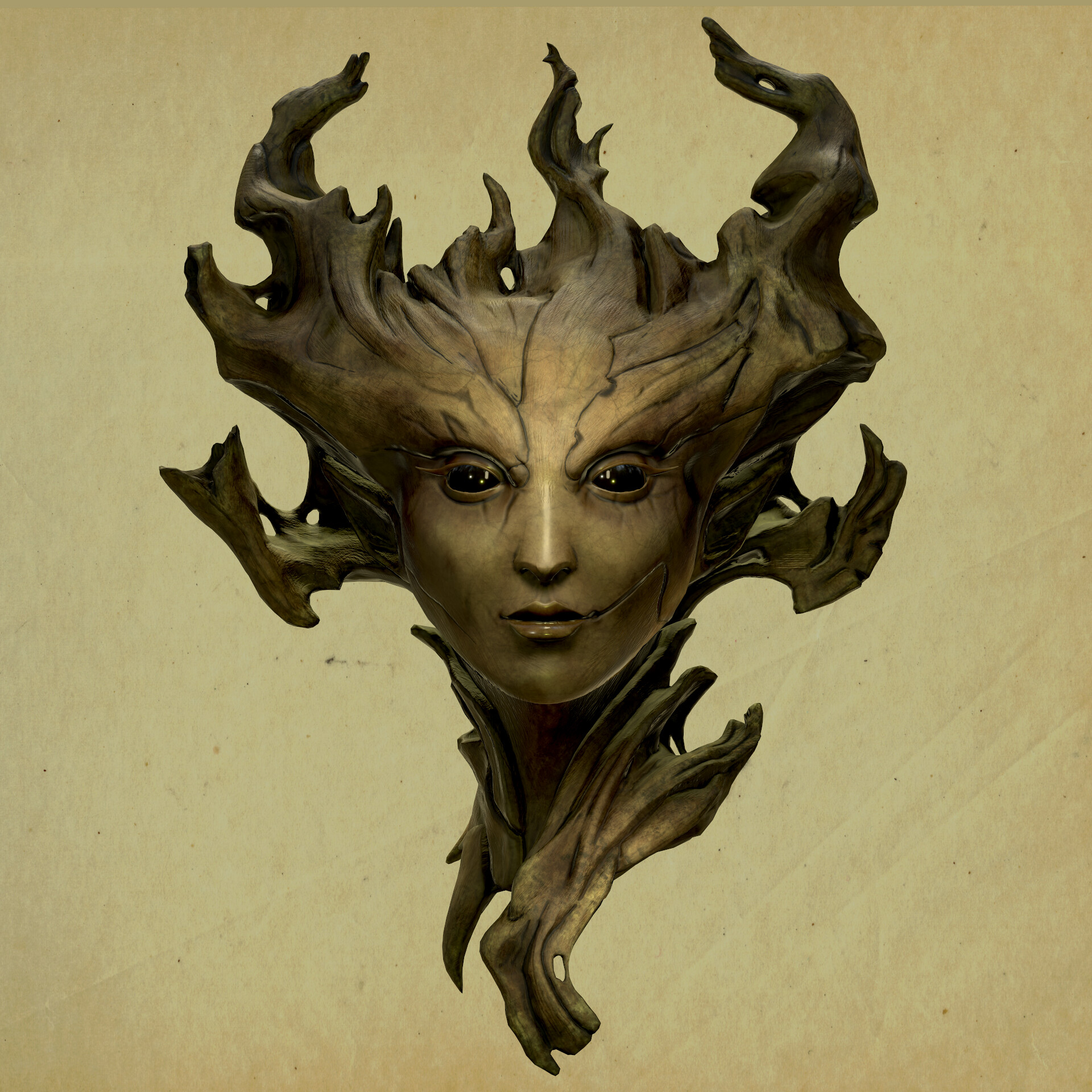 ArtStation - Dryad portrait
