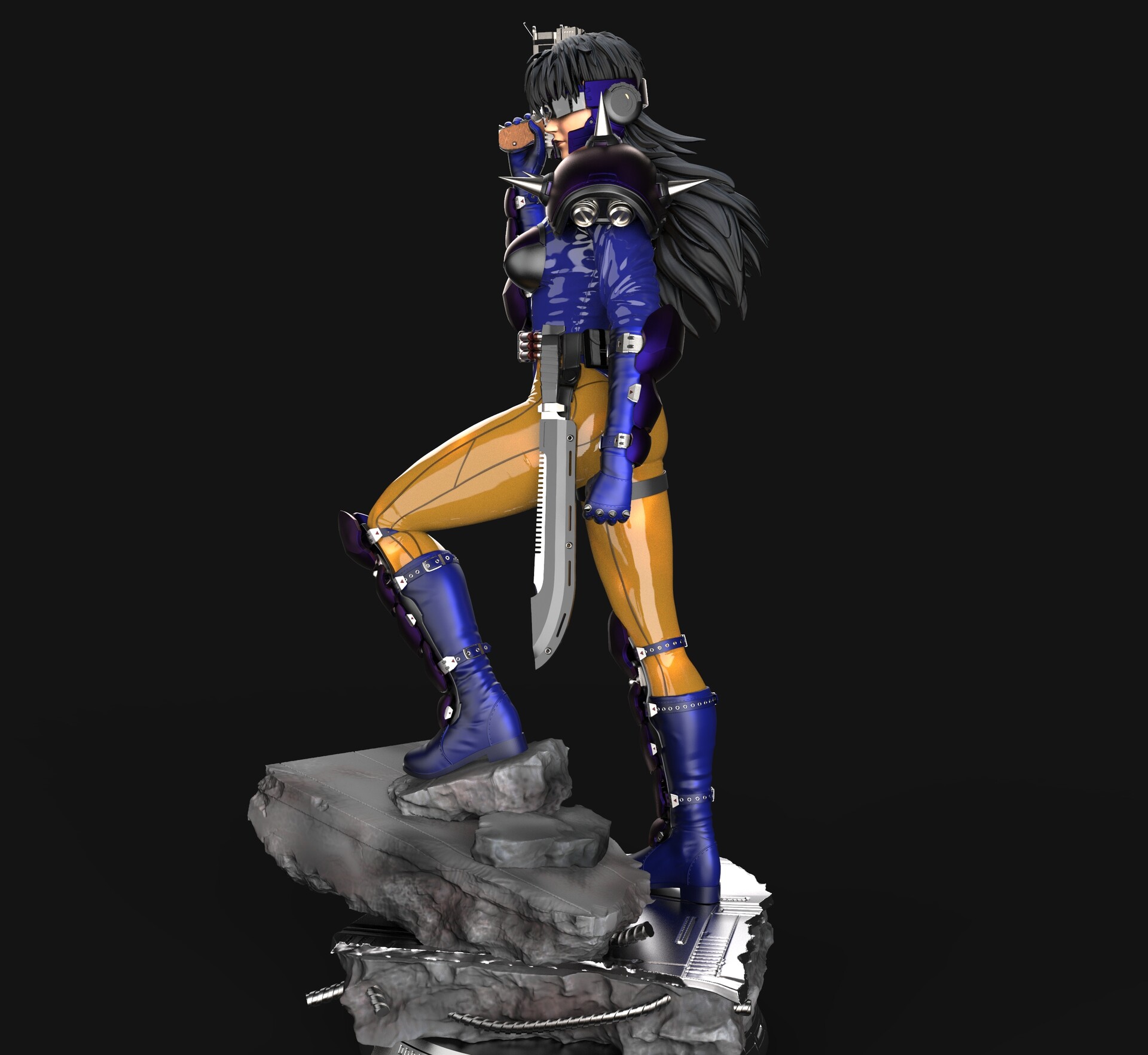 Gregorius Pambudi Laksono - Angel Cop fan-art statue