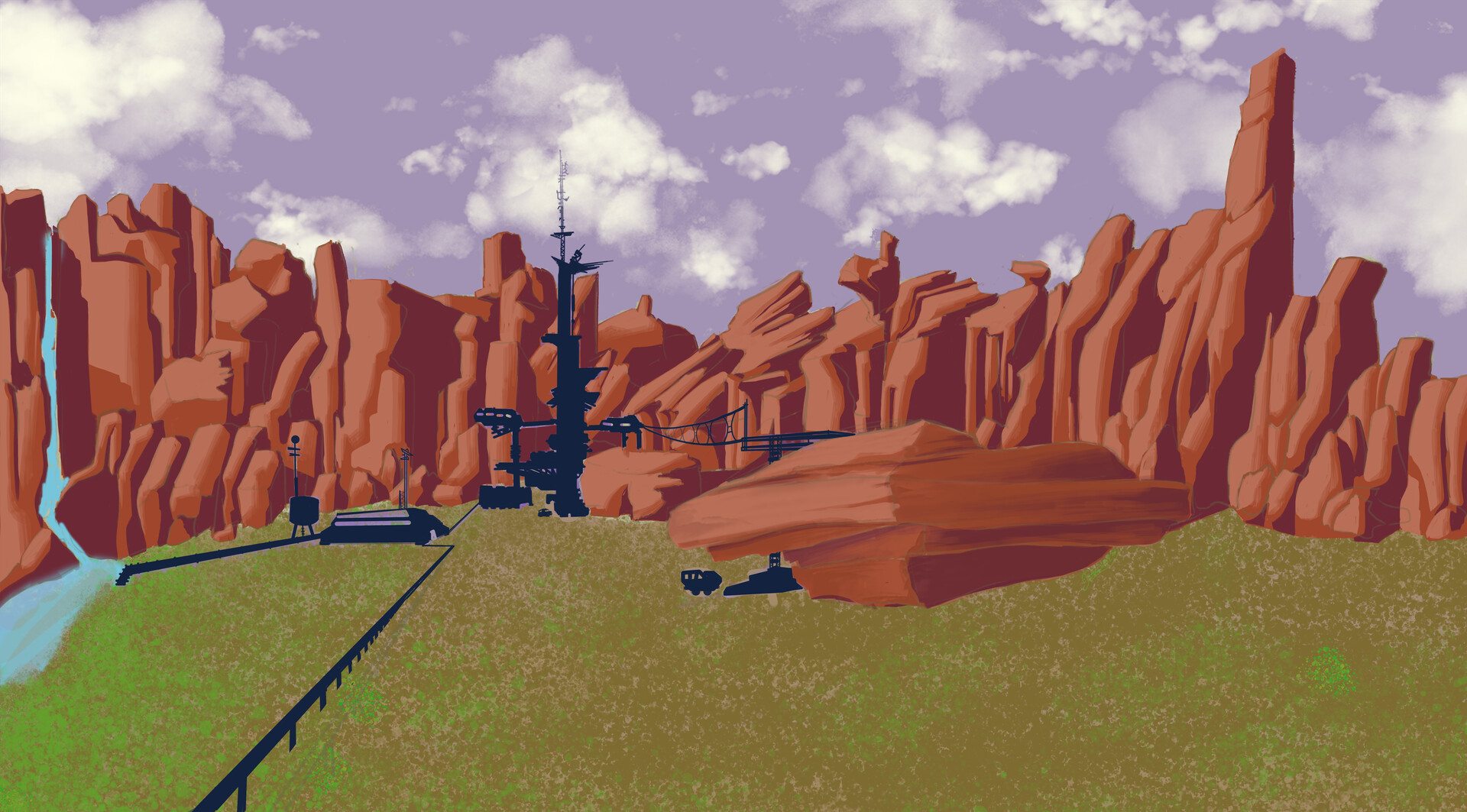 ArtStation - space ranch concept