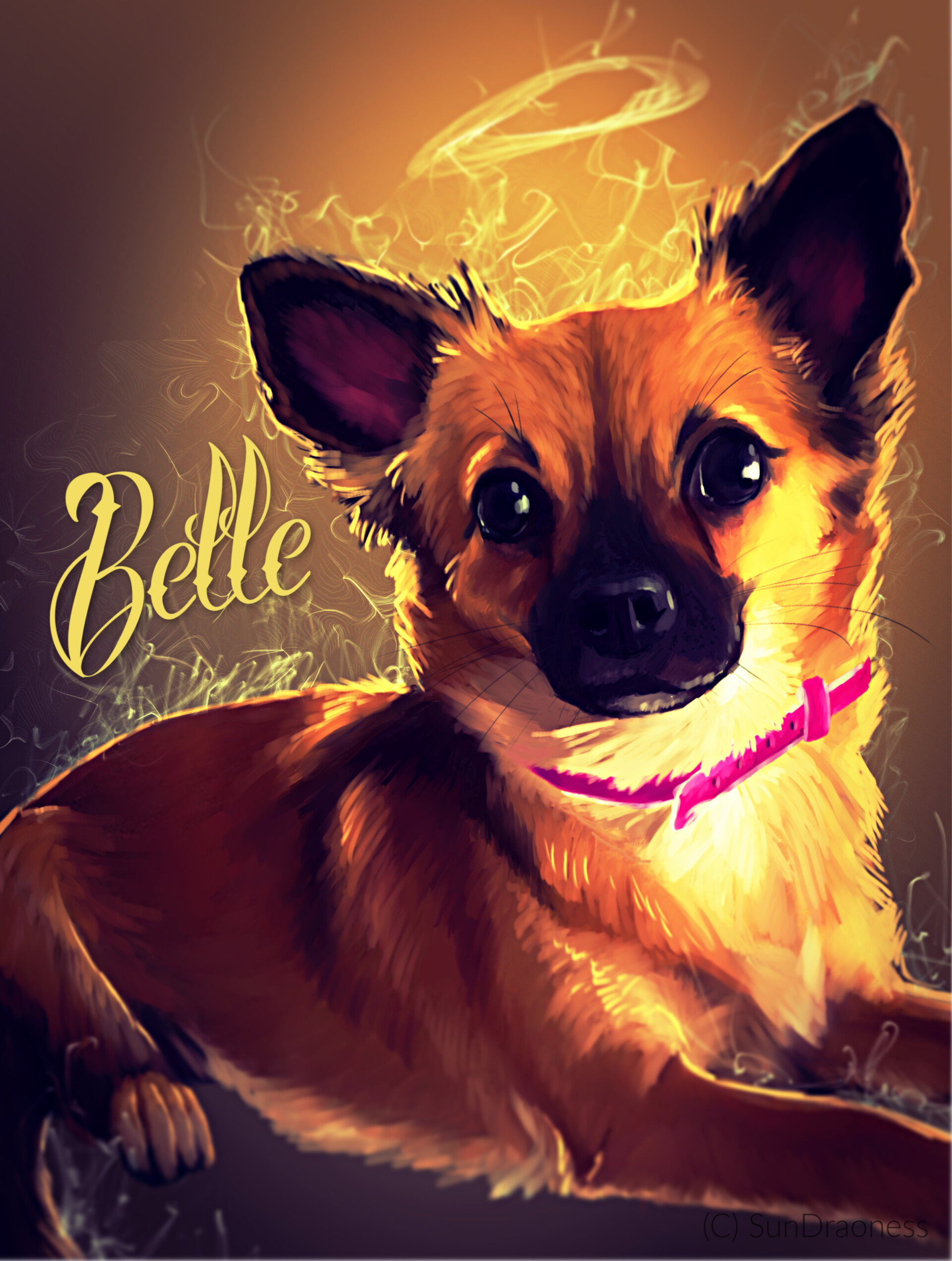 ArtStation - Belle - All Dogs go to Heaven - Art gift
