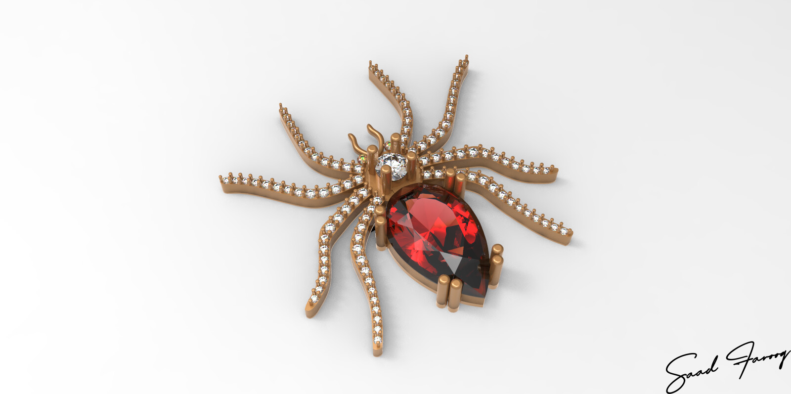 ArtStation - Spider Jewelry Pendant