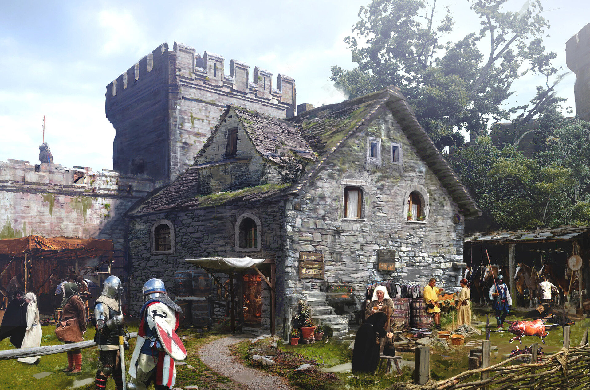 ArtStation - medieval enviroment