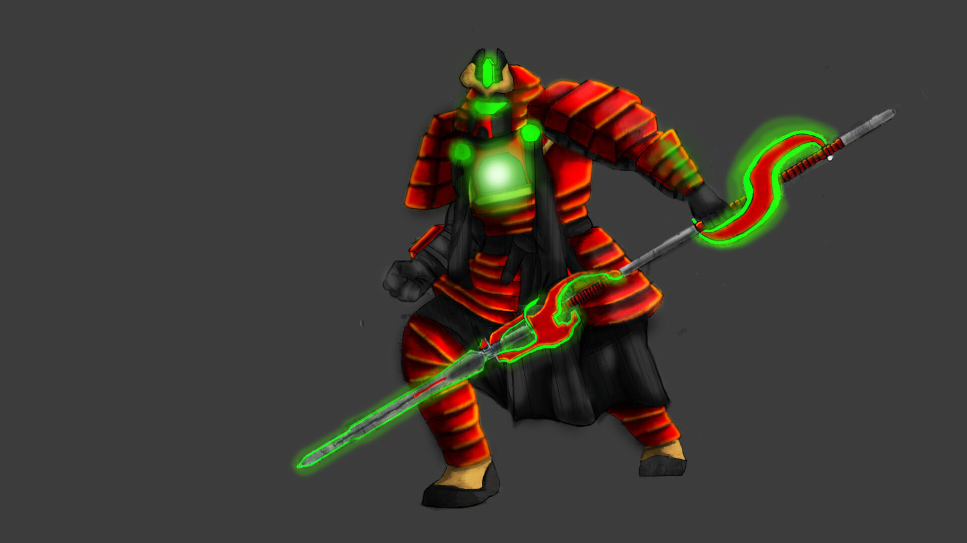 ArtStation - Power Armoured Samurai Foot soldier