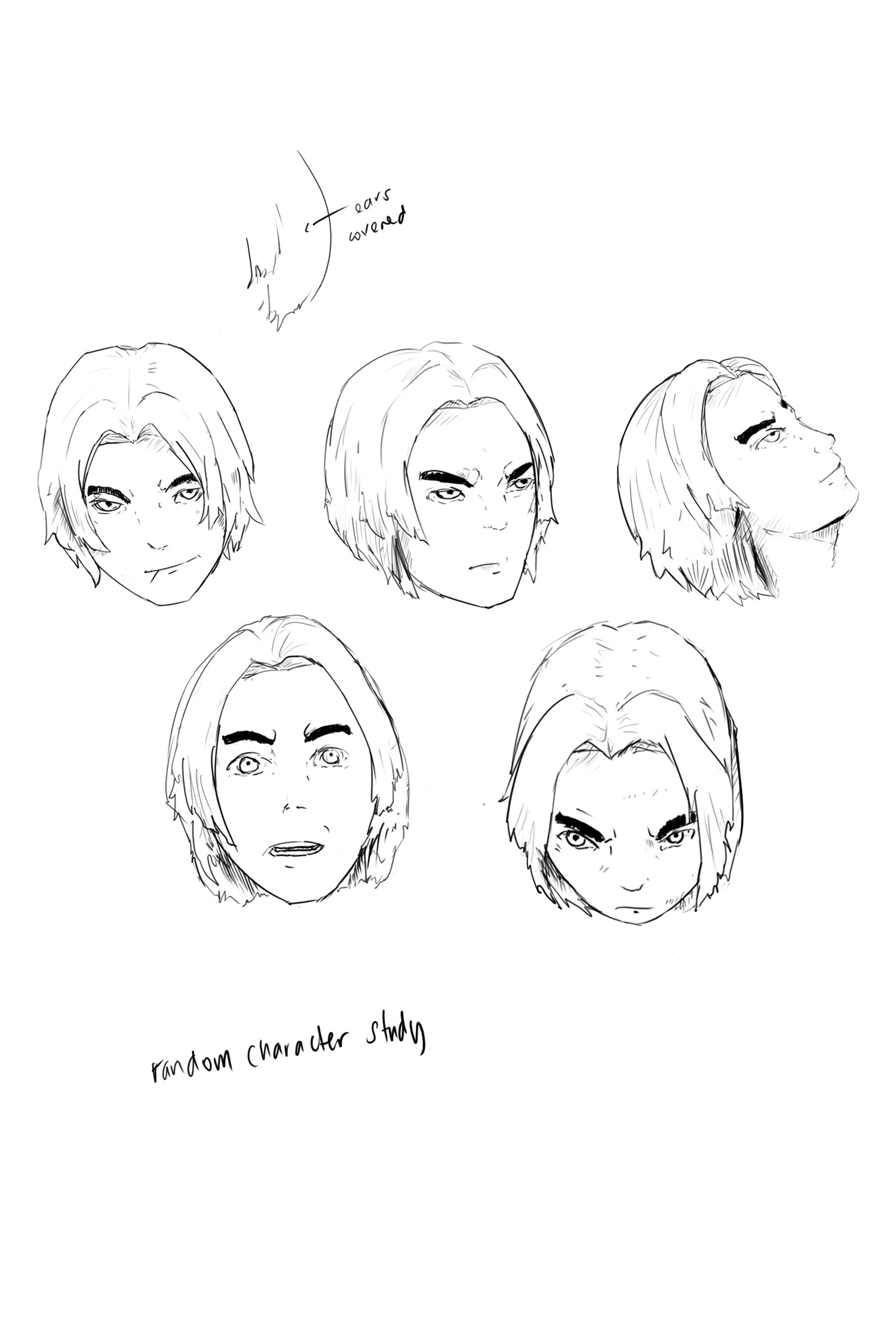 ArtStation - Manga Character Study (Facial Expression)
