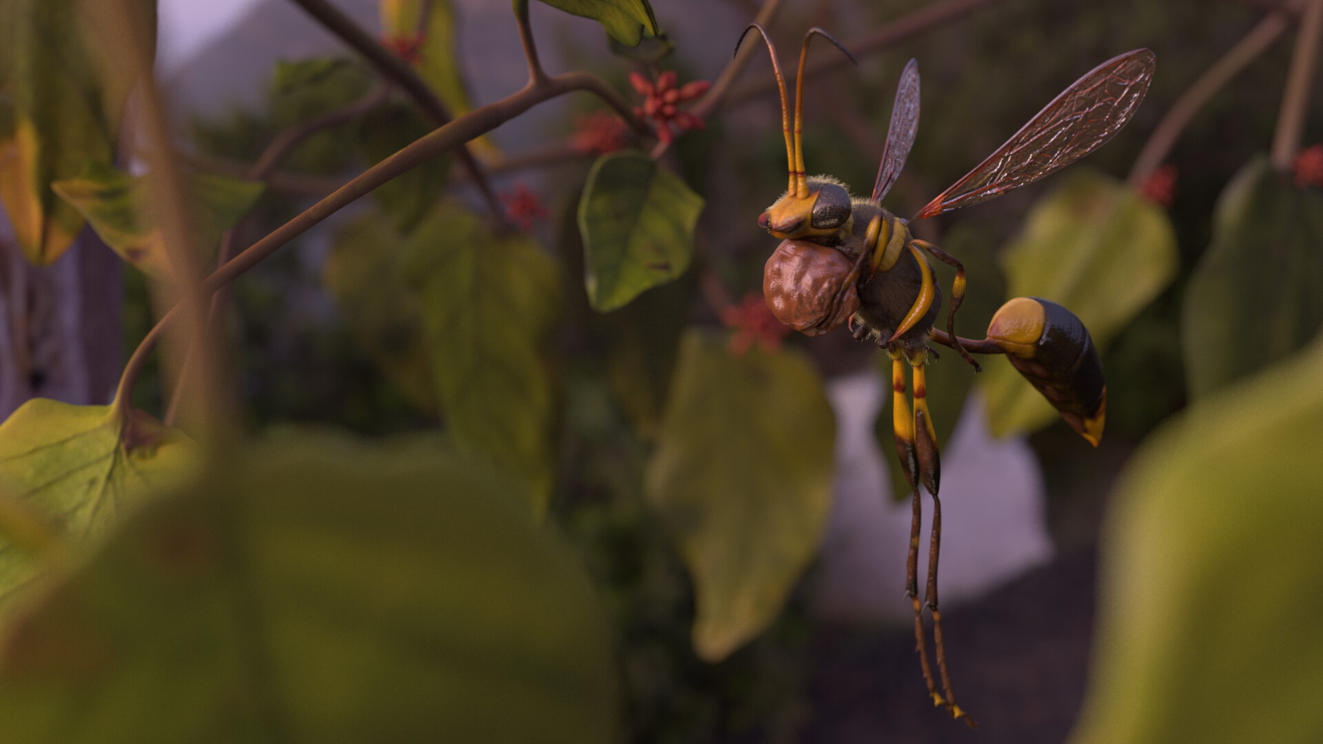 ArtStation - ESMA 2nd Year - The Mud Rolling Wasp