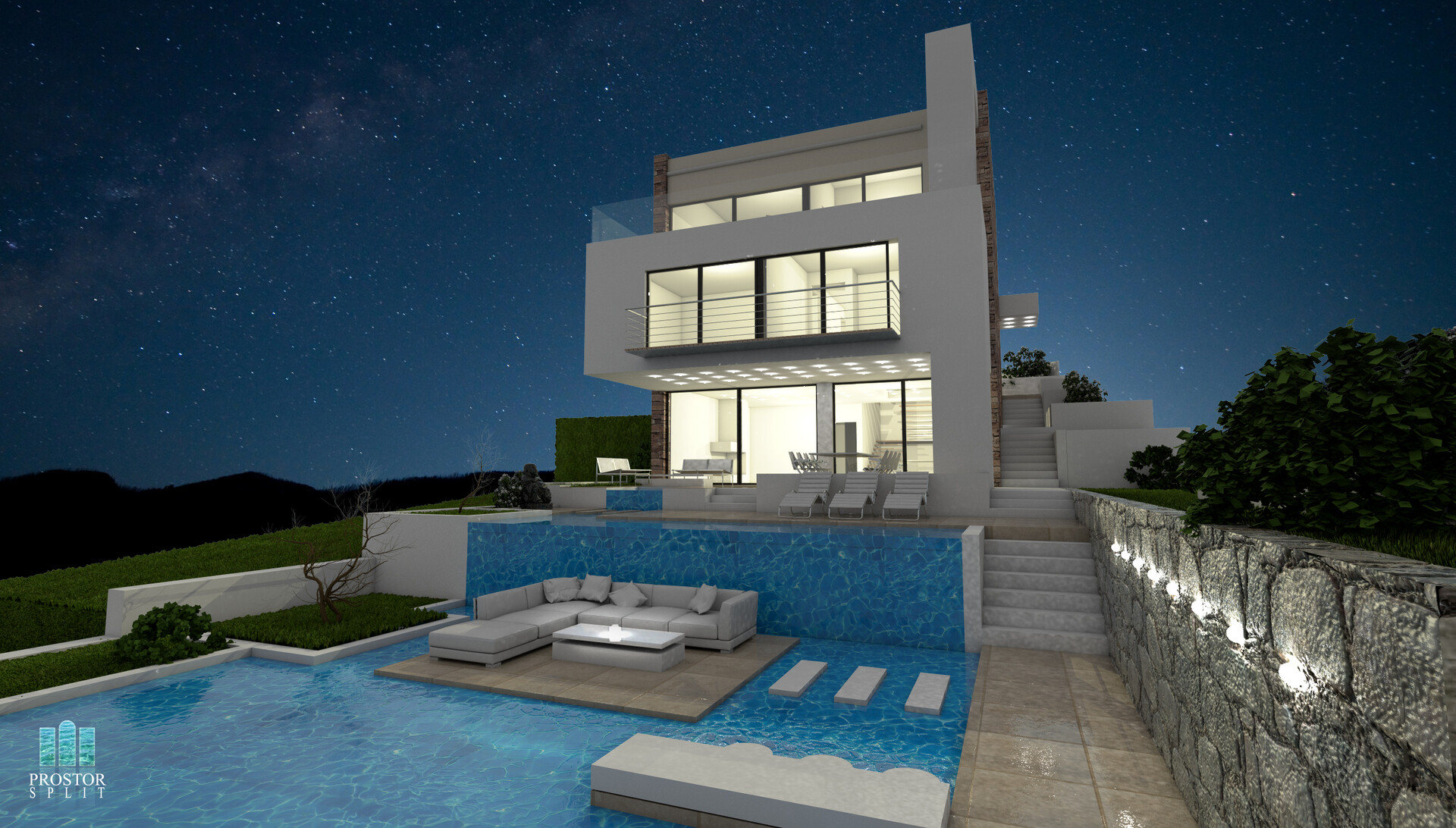 ArtStation - DESIGN AND VISUALIZATIONS FOR VILLA W