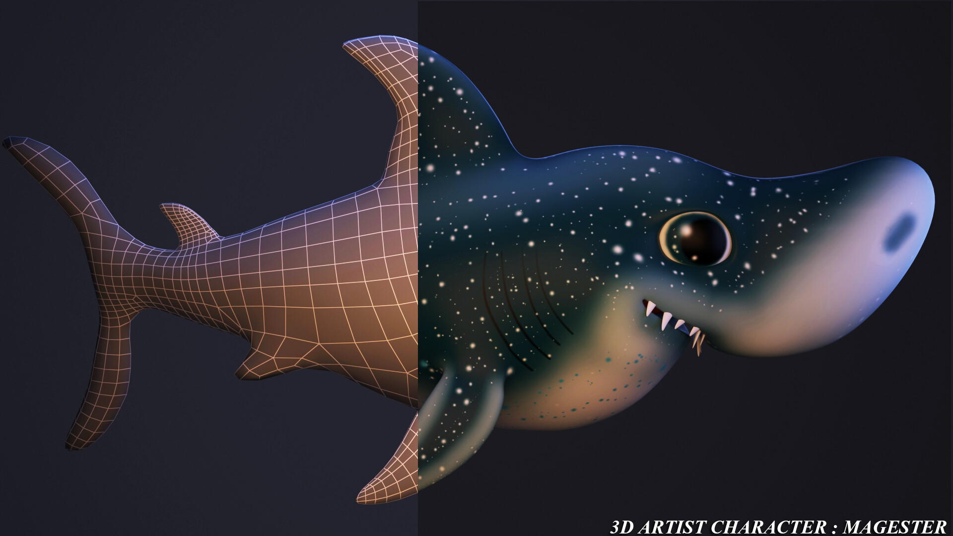 ArtStation - Shark Cartoon style