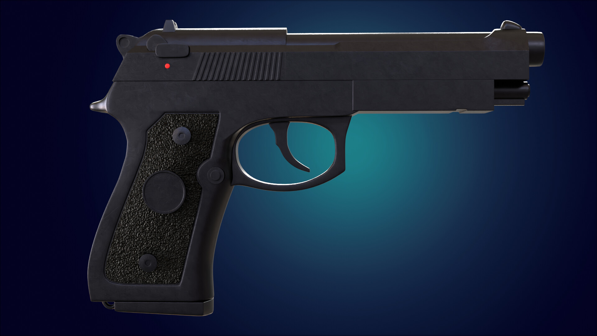 Ryan King - Beretta M9 Pistol (Blender 3d Model)