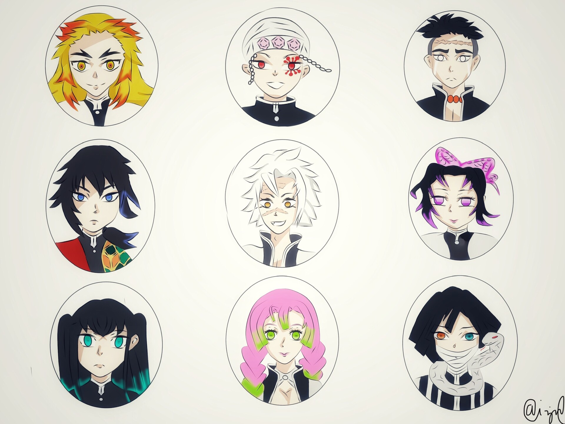 ArtStation - Hashiras/pillars(KNY)