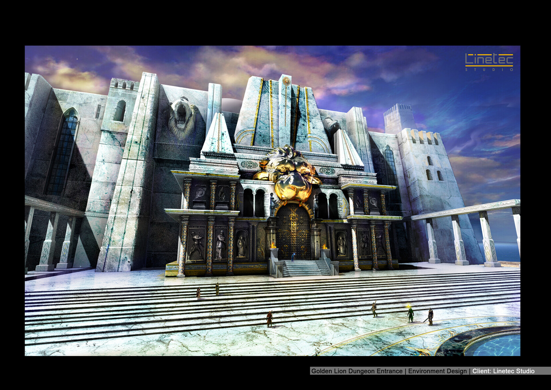 ArtStation - Golden Lion Dungeon (WIP)