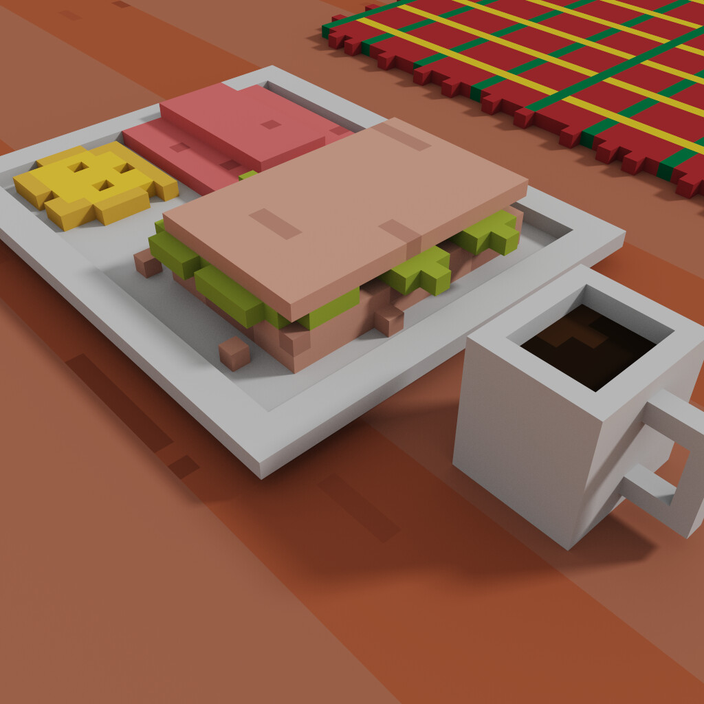 ArtStation - Voxel Food