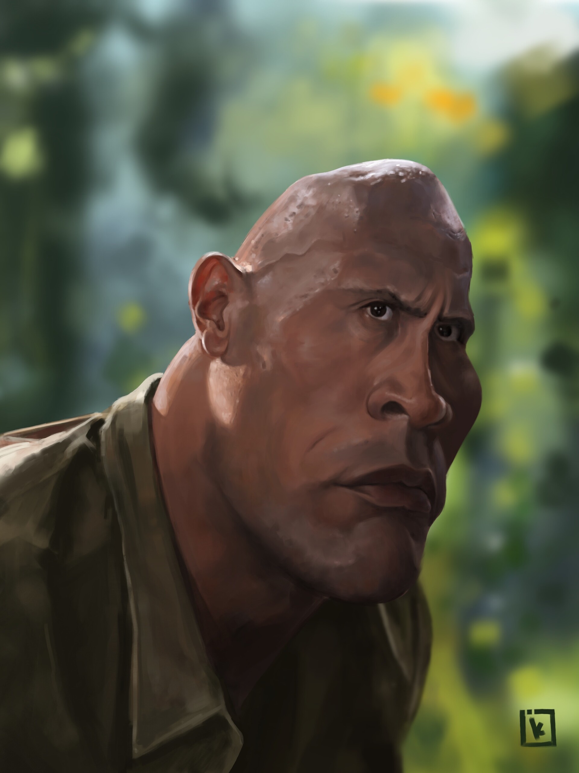 ArtStation - Dwayne Johnson “The Rock”