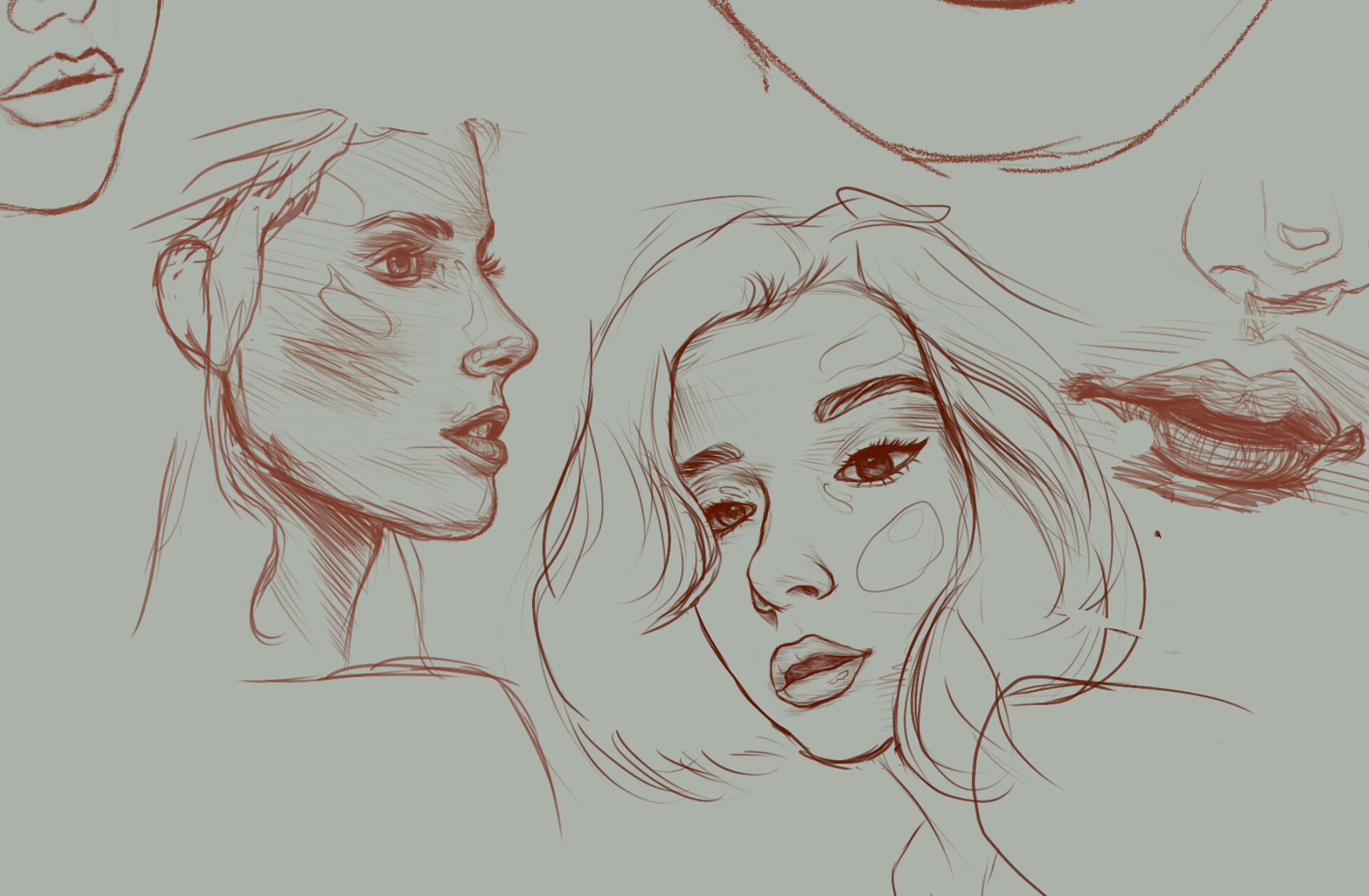 ArtStation - Faces studies